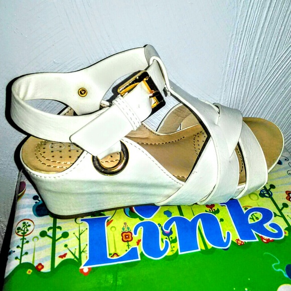 Link | Shoes | New Girls White Wedge Shoe | Poshmark